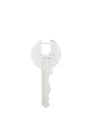 COURREGES Logo-engraved Key Earring - Silver