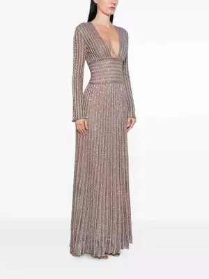 Missoni Sequin-embellished Pleated Maxi Dress