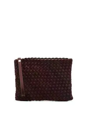 MARREA Woven Clutch Bag - Red
