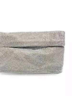 TWENTY FOURHAITCH Dunham Crystal-embellished Foldover Clutch Bag