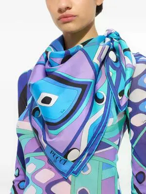 Emilio Pucci Bongo-print Silk Carre