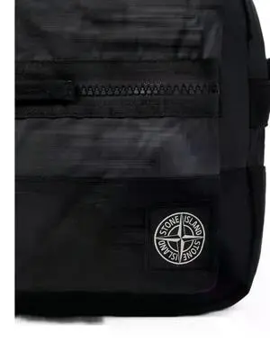 Stone Island Logo-patch Panelled Shoulder Bag