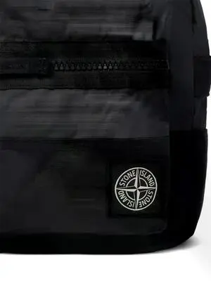 Stone Island Logo Patch Shoulder Bag - Black