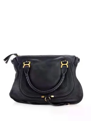 Chloé Chloé Marcie Leather Large Satchel Black