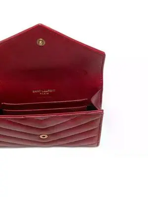Saint Laurent Chevron Logo Wallet