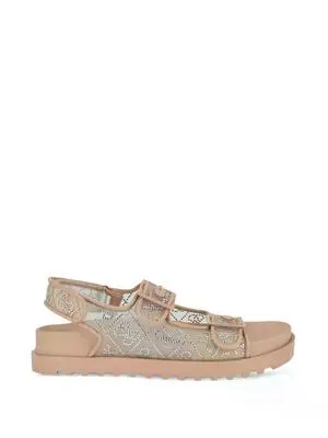 Guess Frella Rhinestone-embellished Mesh Sandals
