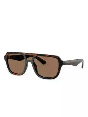 Burberry Tortoiseshell Pilot-frame Sunglasses