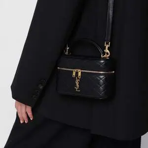 Saint Laurent Gaby Vanity Bag In Calfskin Leather