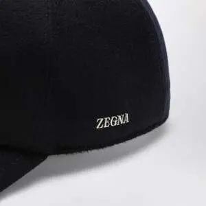 Zegna Wool Baseball Cap - Blue
