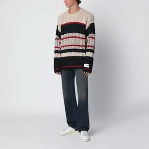 GOLDEN GOOSE Multicolour Striped Jumper In Alpaca Blend