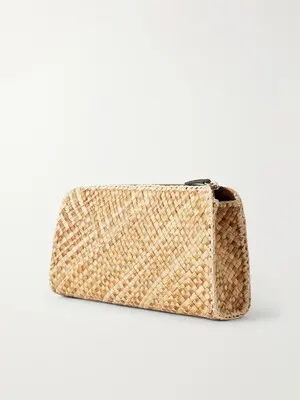 THE ROW Alla Straw Woven Clutch