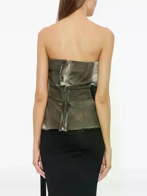 Rick Owens Frayed-edge Bandeau Top