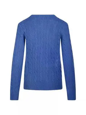 Polo Ralph Lauren Cable-knit Embroidered-logo Sweater