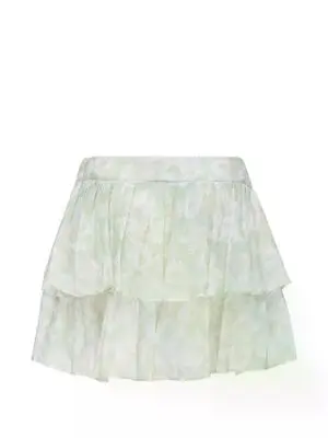 Stella McCartney Floral-print Tiered Mini Skirt