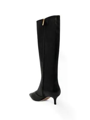 TWINSET Pointed-toe Kitten-heel Boots - Black