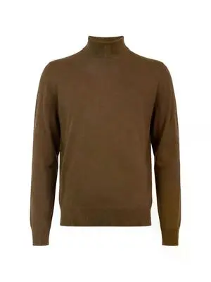 TOM FORD Roll-neck Long-sleeve Sweater - Brown