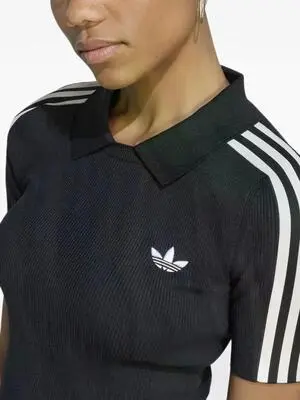 Adidas Cali Ribbed-knit T-shirt - Black