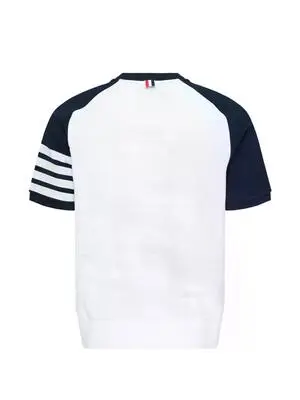 Thom Browne Short-sleeve Saddle Sweatshirt