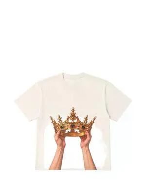 MELT Crown-print T-shirt - Neutrals