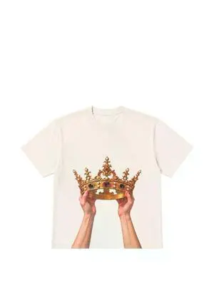 MELT Crown-print T-shirt - Neutrals