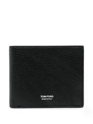 TOM FORD Logo-print Bi-fold Wallet - Black