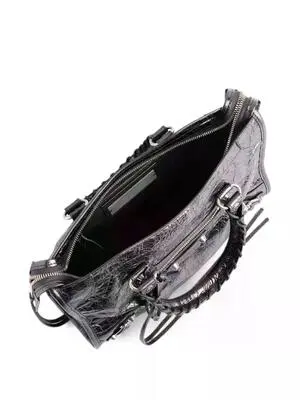 Balenciaga Small Le City Metallic Leather Tote Bag