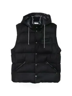 PANICALE Hooded Padded Waistcoat - Blue