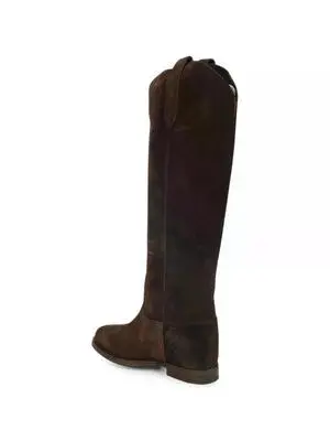 VIA ROMA 15 Suede Western Boots