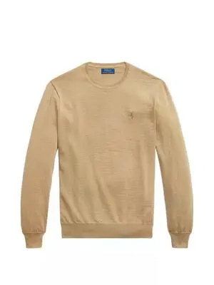 Polo Ralph Lauren Washable Wool Crewneck Jumper - Neutrals