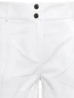 Brandon Maxwell Pleated Turn-up Shorts