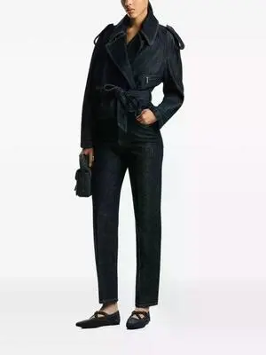 Emporio Armani Knot Detail Straight Leg Jeans