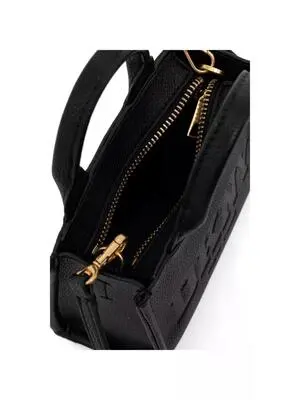Dkny Mini Logo-embossed Pebbled Tote Bag