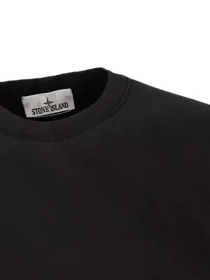Stone Island 6100060 Organic Cotton Fleece Sweatshirt - Black
