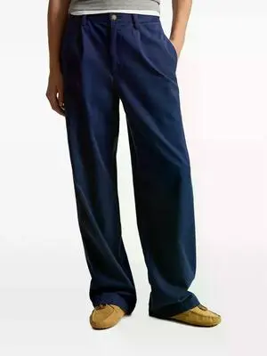 Polo Ralph Lauren Pleated Cotton-blend Relaxed Trouser