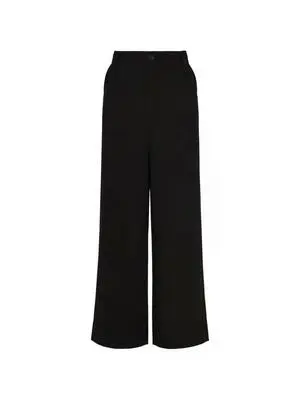 Yohji Yamamoto Wide-leg Trousers - Black