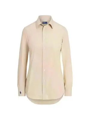 Polo Ralph Lauren End-on-end Stretch Slim Fit Cotton Shirt - Neutrals