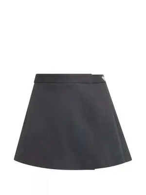 Adidas Pleated Side-stripe Mini Skirt - Grey