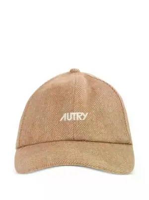 AUTRY Logo Embroidered Baseball Cap - Neutrals