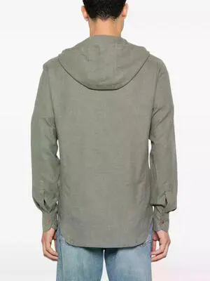 Kiton Mariano Hooded Button-up Shirt