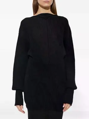 Rick Owens Ribbed-knit Long-sleeve Sweater