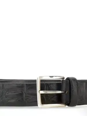 ALBERTO LUTI Crocodile-print Leather Belt