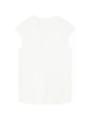 Emporio Armani Pleated Cap-sleeve Blouse