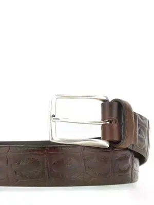 ALBERTO LUTI Crocodile-print Leather Belt