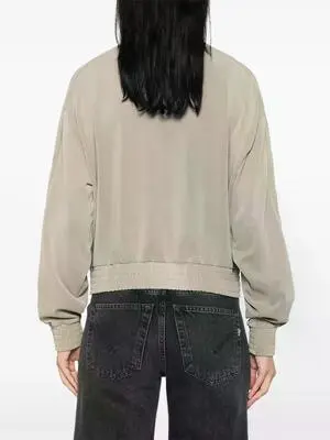 BOSS Zip-fastening Ribbed-trim Sweatshirt