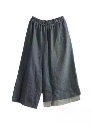 Y’s Drawstring Layered Trousers - Grey