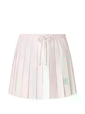 Thom Browne Pleated 4-bar Mini Skirt - Pink