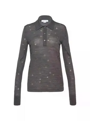 Stella McCartney Polka-dot Polo Sweater - Grey