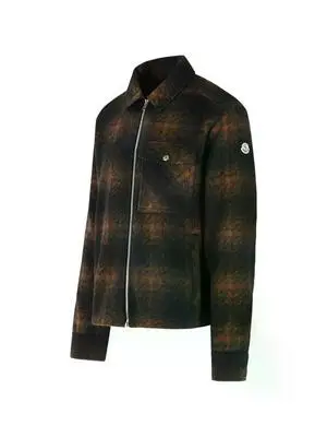 Moncler Checked Zip-up Shirt