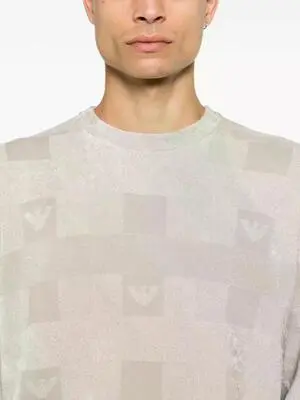 Emporio Armani Logo-patterned Jacquard Sweater
