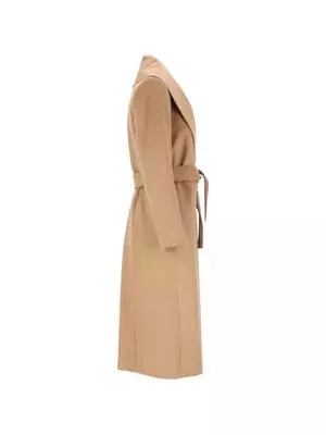 Max Mara Belted Shawl-collar Coat